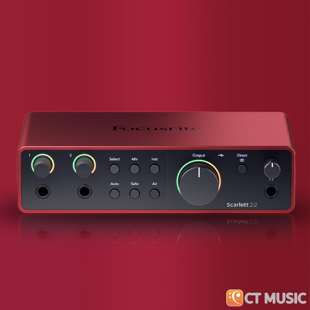 Focusrite Scarlett 2i2 4th Gen สต็อกแน่น พร้อมส่ง - CT Music